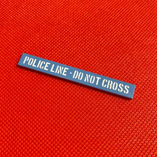 Police Line Tile(Medium Blue) - 一級磚家 Tier One Bricks