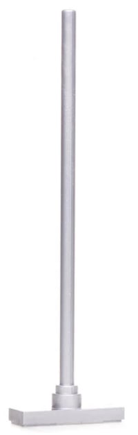 Fence Piece - Straight Post_Silver - Tier One Bricks